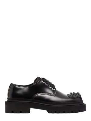 Camper Eki Spike-studded Leather Shoes - Black