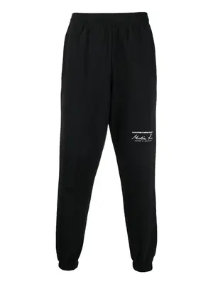 Martine Rose Logo-print Slim-fit Track Pants - Black