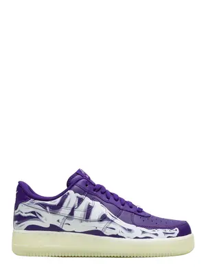 Nike Air Force 1 '07 Qs Skeleton Halloween Sneakers - Purple