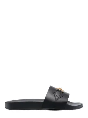 Versace Medusa Logo Slides - Black
