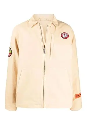 Heron Preston Patch-detail Canvas Jacket - Neutrals