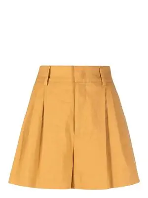 Red Valentino High-waisted Tailored Shorts - Yellow