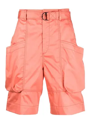 MARANT Belted Cargo Shorts - Pink