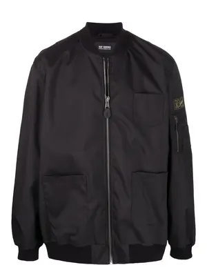 Raf Simons Echodomer-print Bomber Jacket - Black