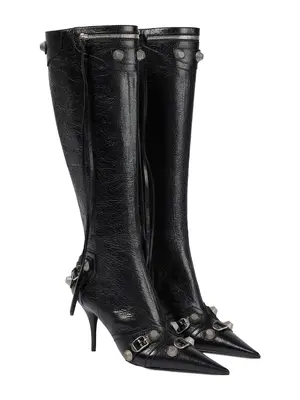 Balenciaga Cagole Knee-high Boots - Black