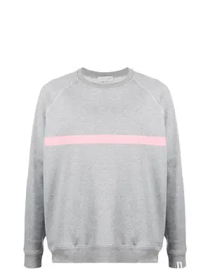 Mackintosh Stripe Detail Sweatshirt - Grey