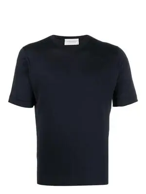 John Smedley Jersey-knit Cotton T-shirt - Blue