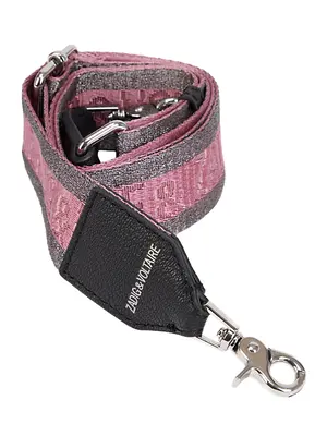 Zadig&Voltaire Zadig&Voltaire Logo-print Woven Shoulder Strap Dream