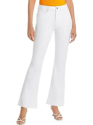 Paige Laurel Canyon High-rise Flare Jeans - Crisp White