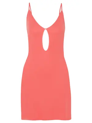 Zeynep Arçay Cutout Jersey Mini Dress - Pink