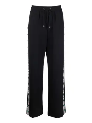 Balmain Side-detail Trousers - Black