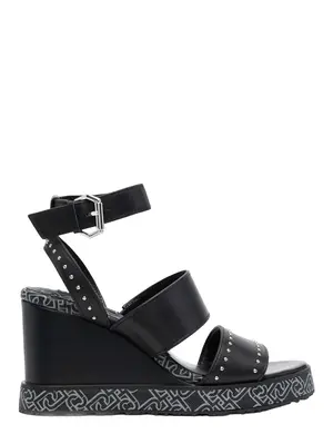 Liu Jo Nicole 95mm Wedge Sandals - Black