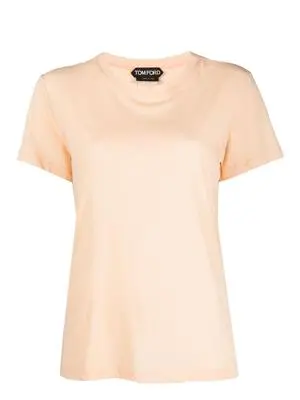 TOM FORD Short-sleeve Cotton T-shirt - Neutrals