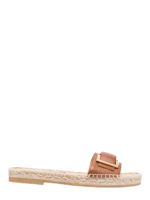 SERGIO ROSSI Prince Raffia Sandals - Brown