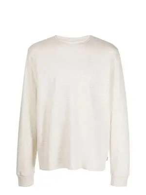 FRAME Crewneck Cotton Sweatshirt - Neutrals