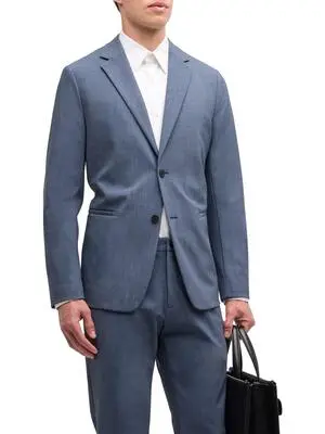 Theory Clinton Blazer In Precision Ponte Dsty Bl M