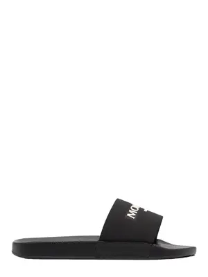 Moncler Logo-print Pool Slides - Black