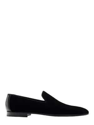 Magnanni Jareth Velvet Venetian Loafers - Black