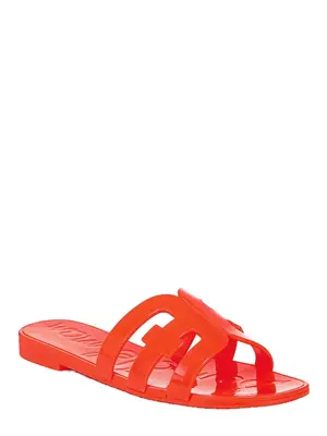 Sam Edelman Sam Edelman Bay Jelly Slide Sandal Bright Poppy