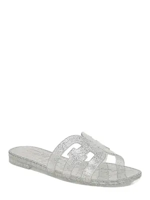 Sam Edelman Sam Edelman Bay Jelly Slide Sandal Silver