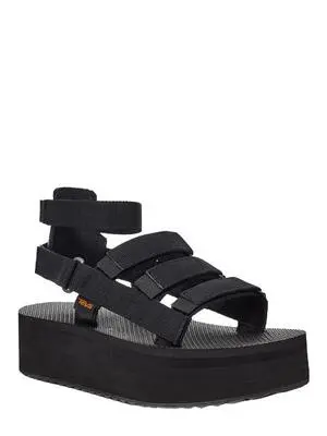 Teva Mevia Flatform Sandal - Black