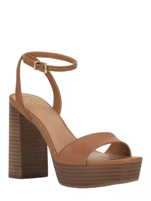 Vince Camuto Vince Camuto Pendry Platform Sandals Golden Walnu Brnlea