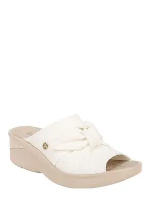 LIFESTRIDE Smile Ii Wedge Slide Sandal - White