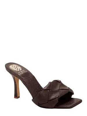Vince Camuto Vince Camuto Brelanie Braided Leather Sandals Chocolate Craving