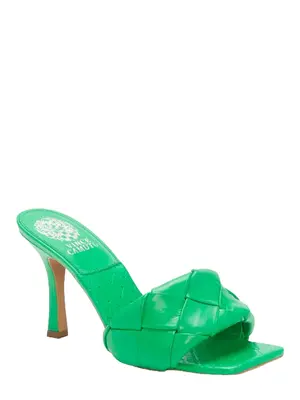 Vince Camuto Vince Camuto Brelanie Braided Leather Sandals Lotus Green
