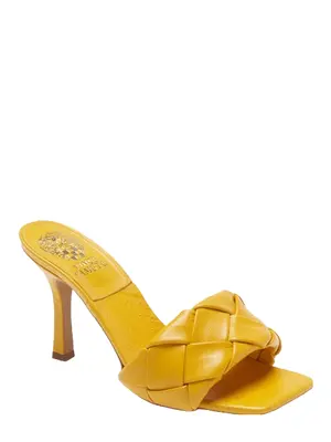 Vince Camuto Vince Camuto Brelanie Braided Leather Sandals Yellow