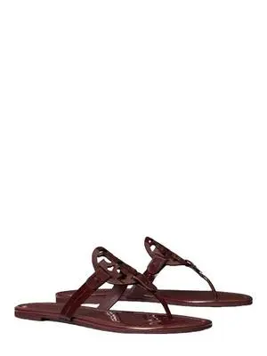 Tory Burch Miller Thong Sandal Dark Carmine