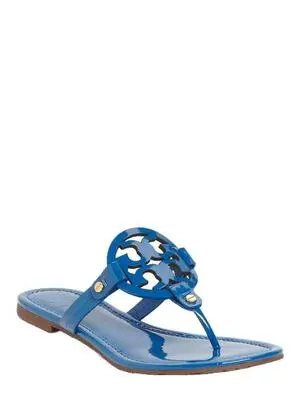 Tory Burch Miller Thong Sandal Evening Sky Patent