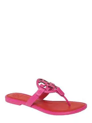 Tory Burch Miller Thong Sandal Mirror Metallic Pink