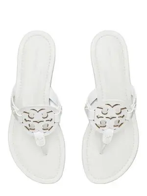 Tory Burch Miller Thong Sandal Optic White Patent