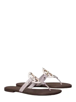 Tory Burch Miller Thong Sandal Optic Wht/ Spring Lavndr/ Coco