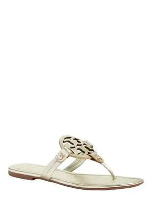 Tory Burch Miller Thong Sandal Spark Gold