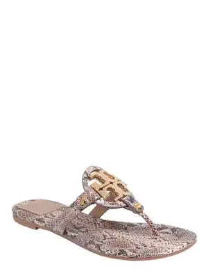 Tory Burch Miller Thong Sandal Walnut