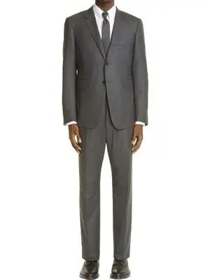 Thom Browne Classic Fit Wool Suit - Dark Grey