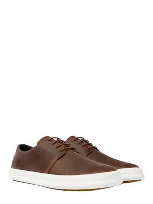 Camper Camper Chasis Leather Sneaker Dark Brown