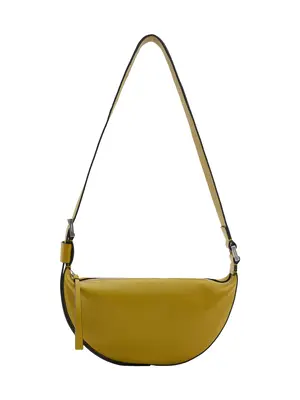 ALLSAINTS AllSaints Half Moon Leather Crossbody Bag Sap Green
