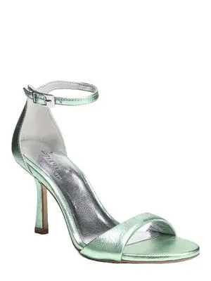 27 EDIT NATURALIZER Violette Ankle Strap Sandal - Lilypad Green Leather