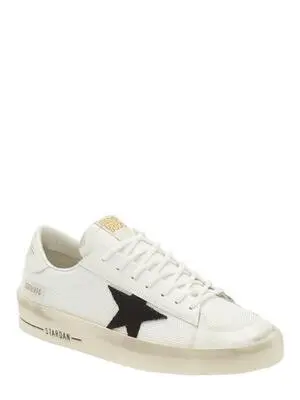 GOLDEN GOOSE Stardan Mixed Media Sneakers - White/black