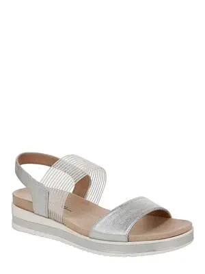 LIFESTRIDE Zing Slingback Sandal - Silver
