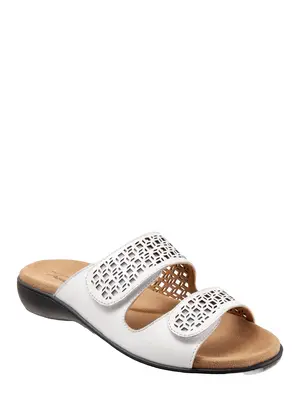 Trotters Trotters Ruthie Sandal White Leather