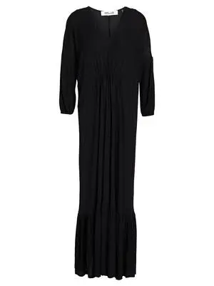 Diane Von Furstenberg Gathered Jersey Maxi Dress - Black