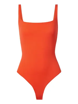 SKIMS Skims Fits Everybody Square Neck Bodysuit Orange