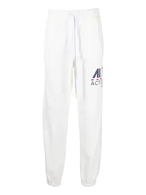 AUTRY Logo-print Cotton Sweatpants - White