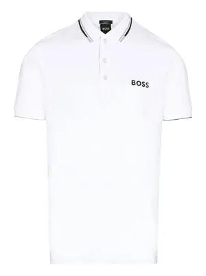BOSS Paddy Pro Logo Polo Shirt - White