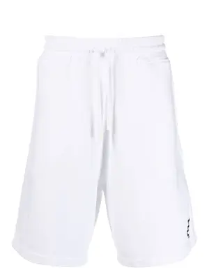 COUNTY OF MILAN Marcelo Burlon Logo-print Bermuda Shorts - White