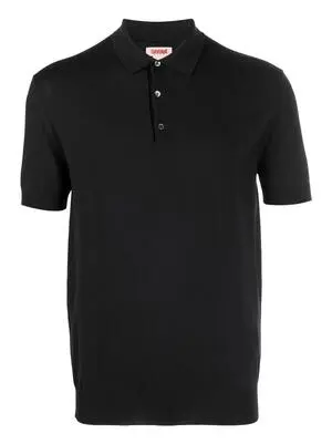 BARACUTA Pima Cotton Polo Shirt - Black